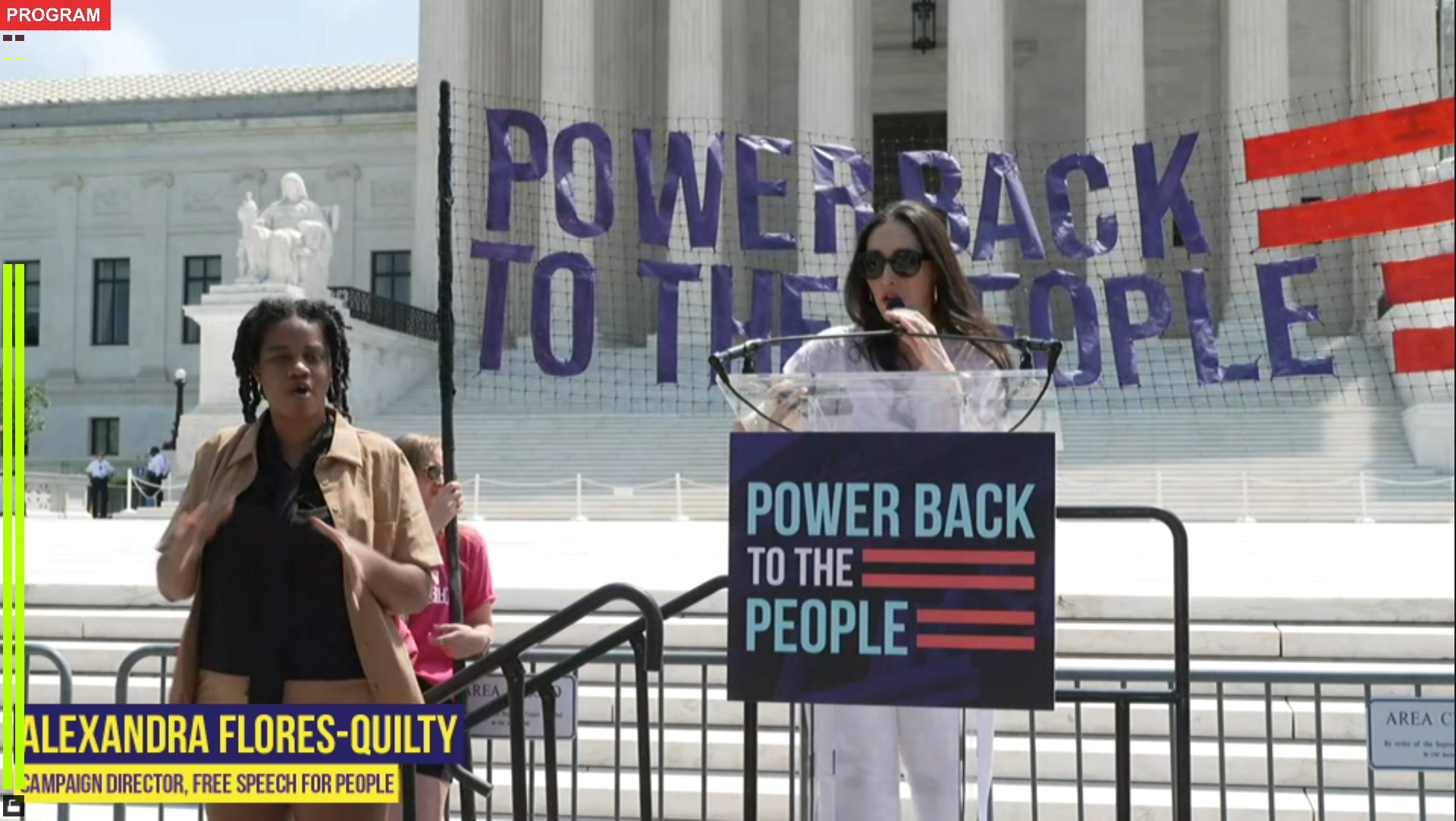 Alexandra Flores-Quilty, Free Speech For People’s Campaign Director ...