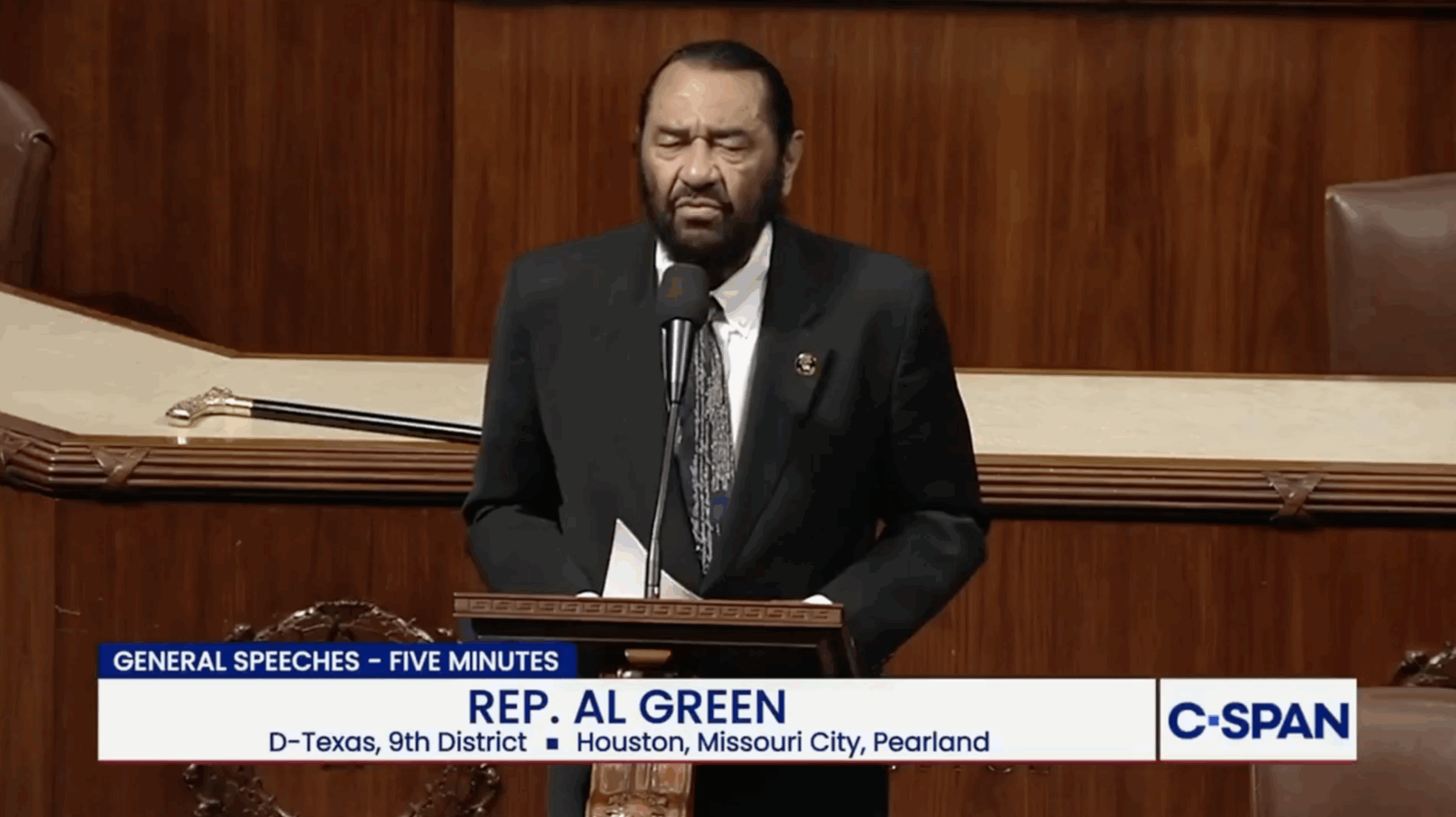 Rep. Al Green Introduces New Article of Impeachment over Trump’s ...
